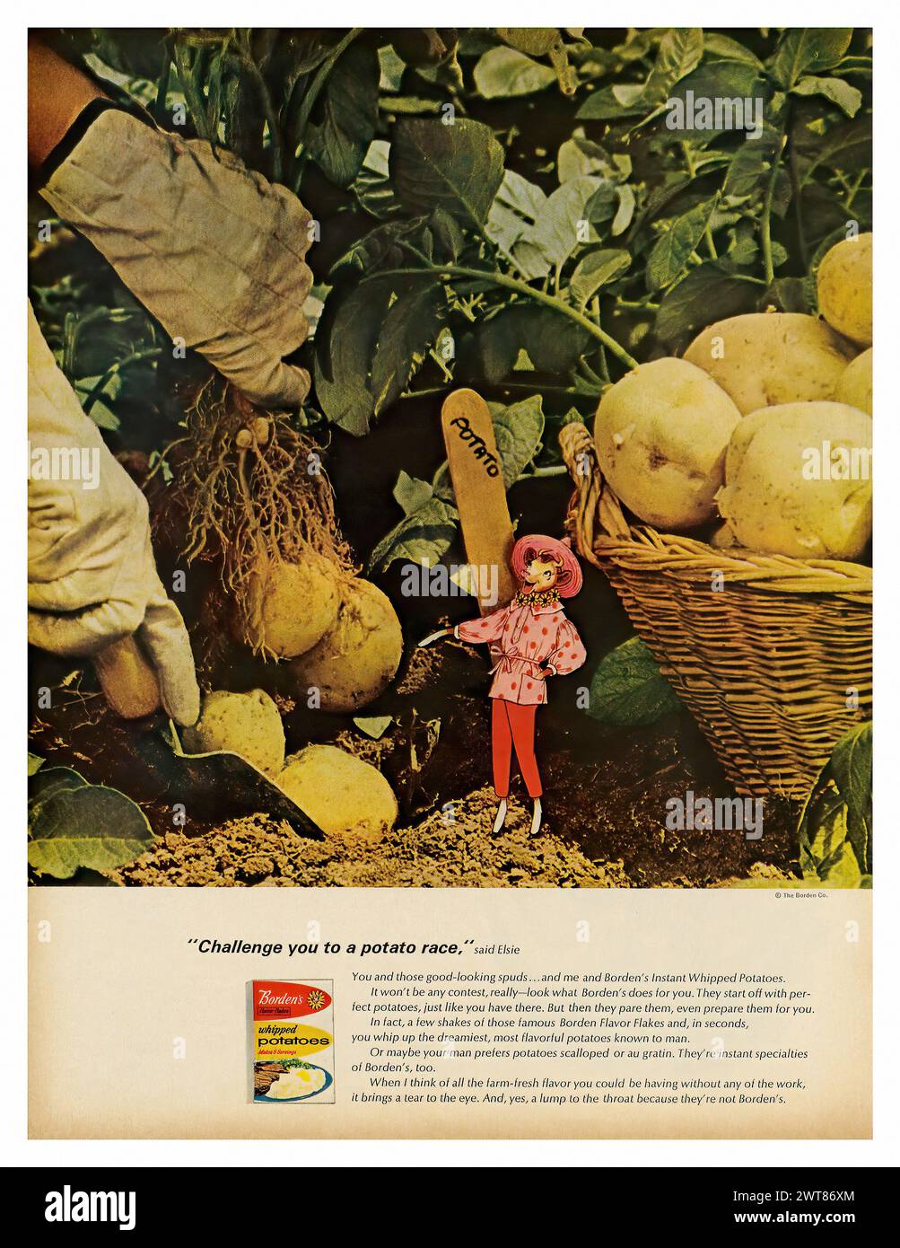 Borden's Whipped Potatoes (1962) - Vintage american magazine press ...