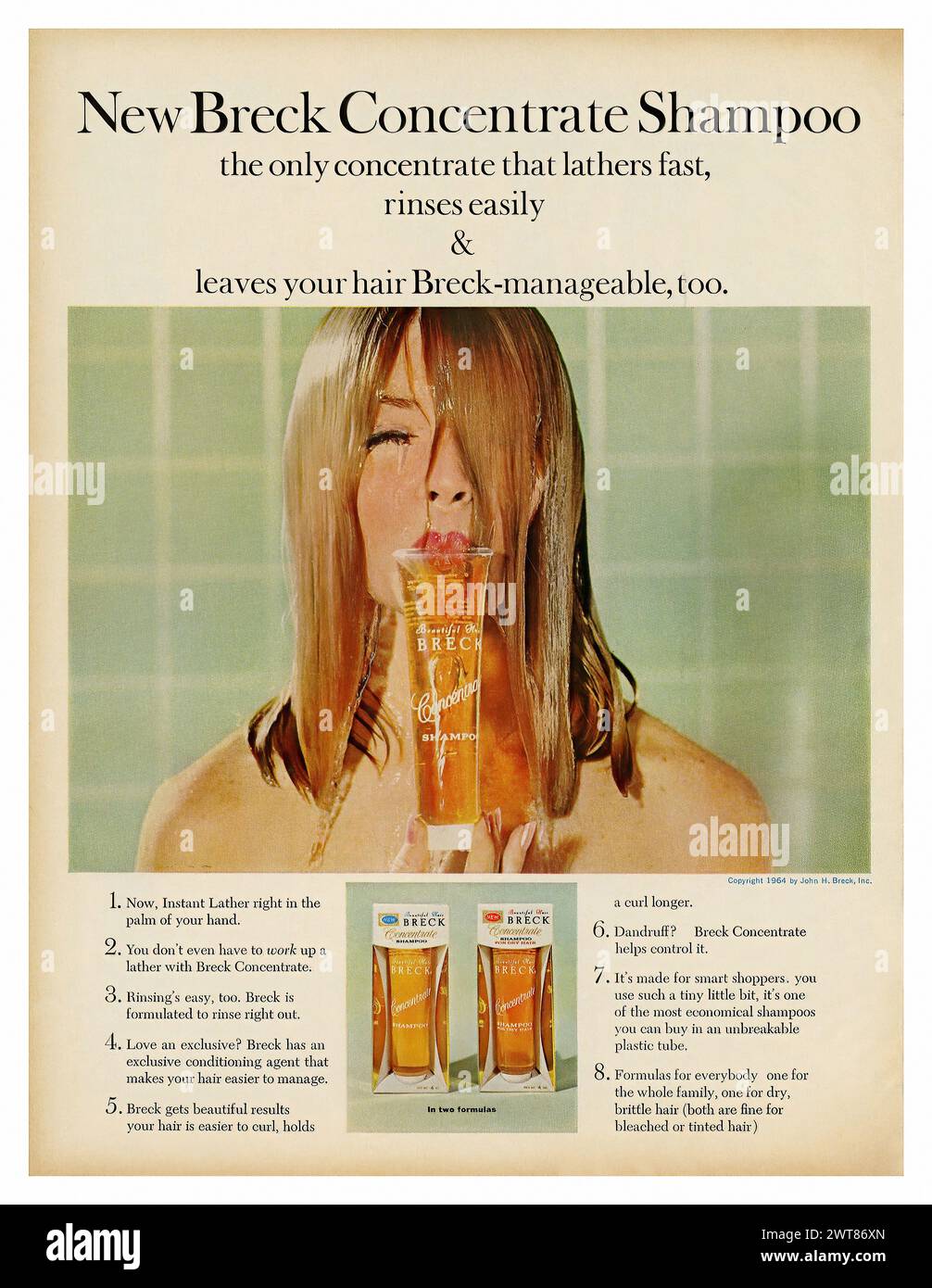 Breck Shampoo (1964) - Vintage american magazine press advertising ...