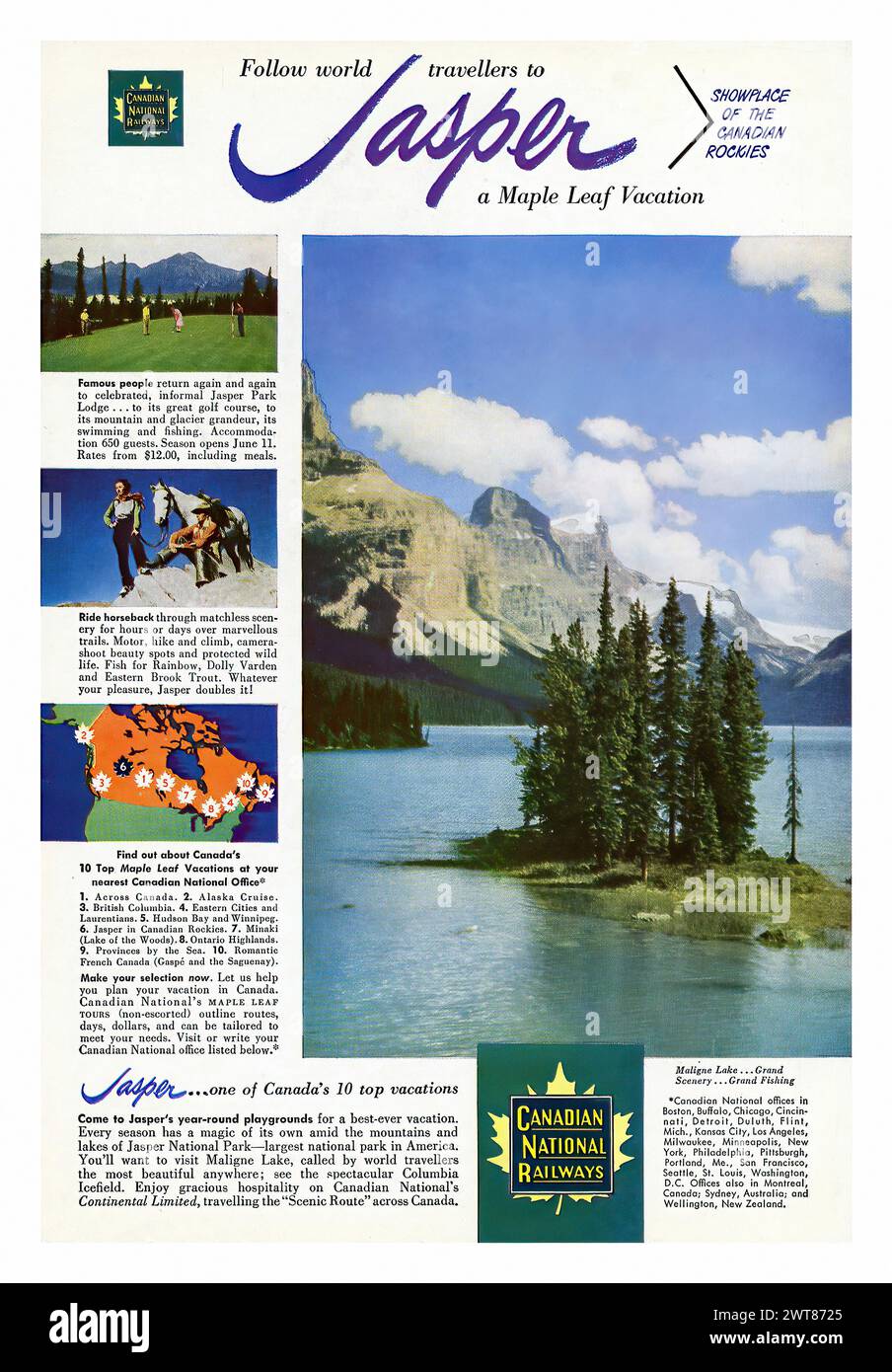 Vintage canadian national railways Cut Out Stock Images & Pictures - Alamy