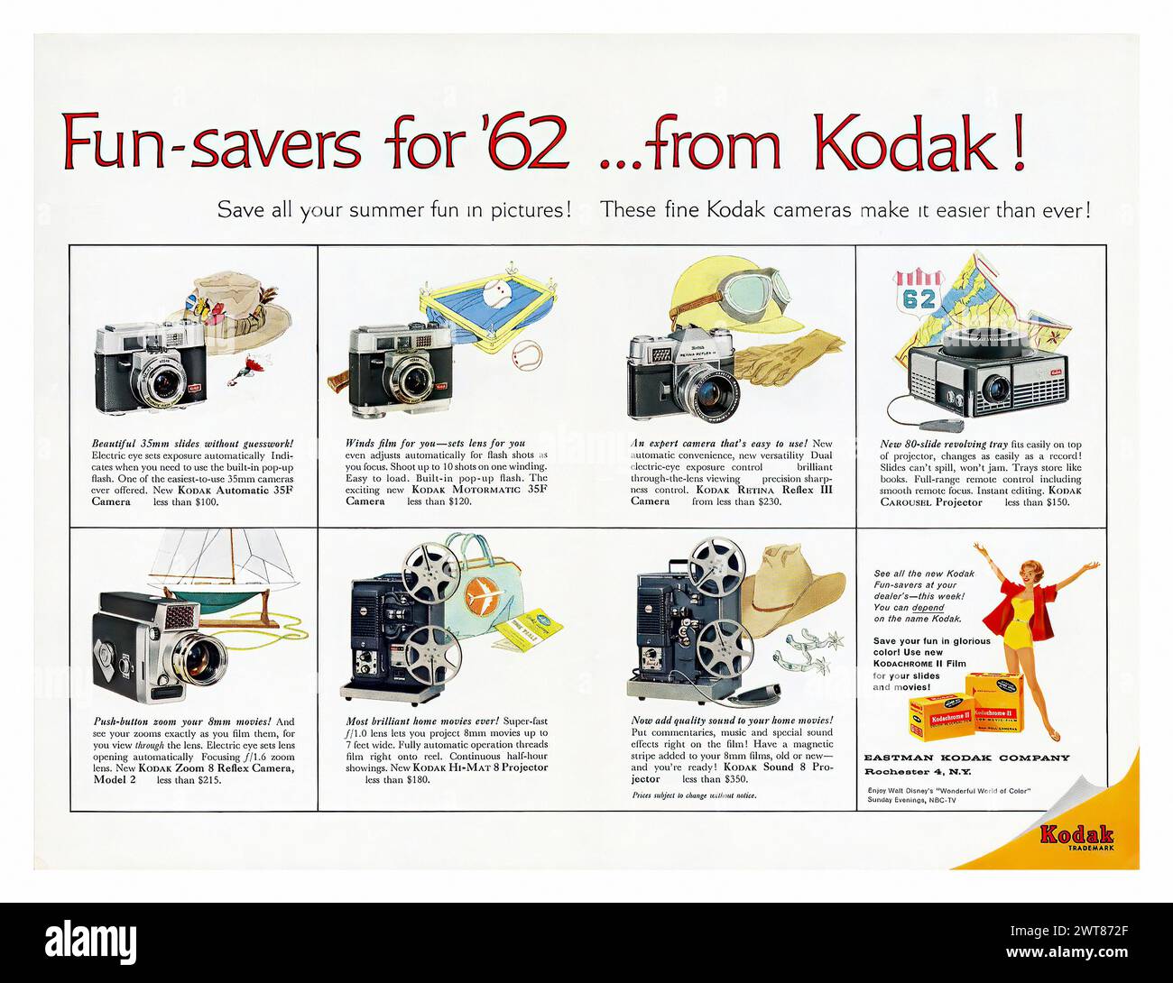 Fun-savers for '62 ...from Kodak! - Vintage american magazine press ...