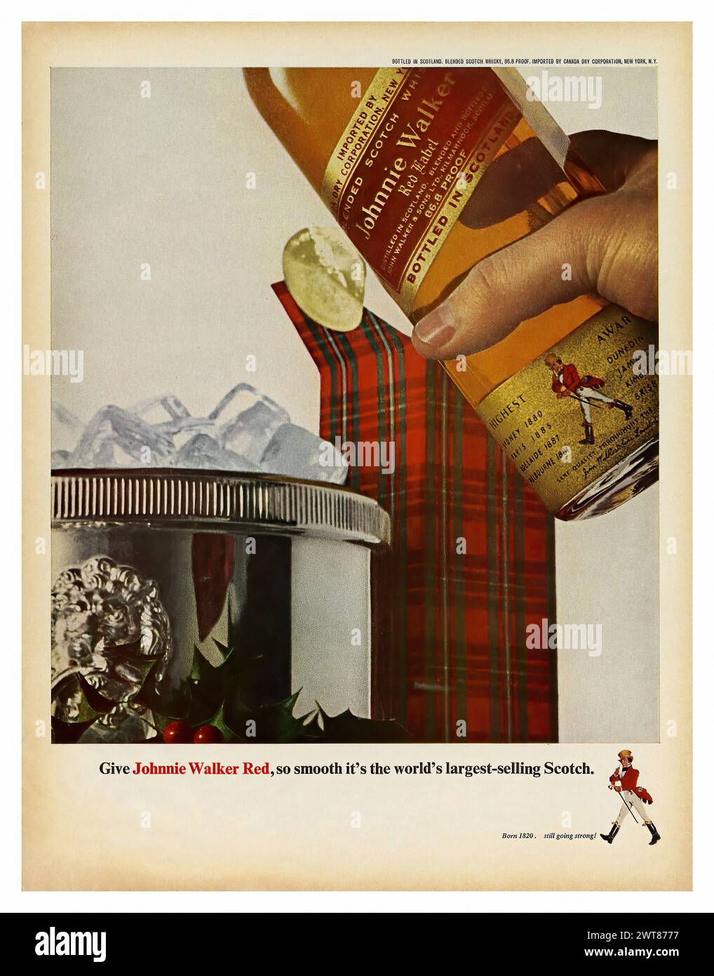 Johnnie Walker Red (1962) - Vintage american magazine press advertising ...