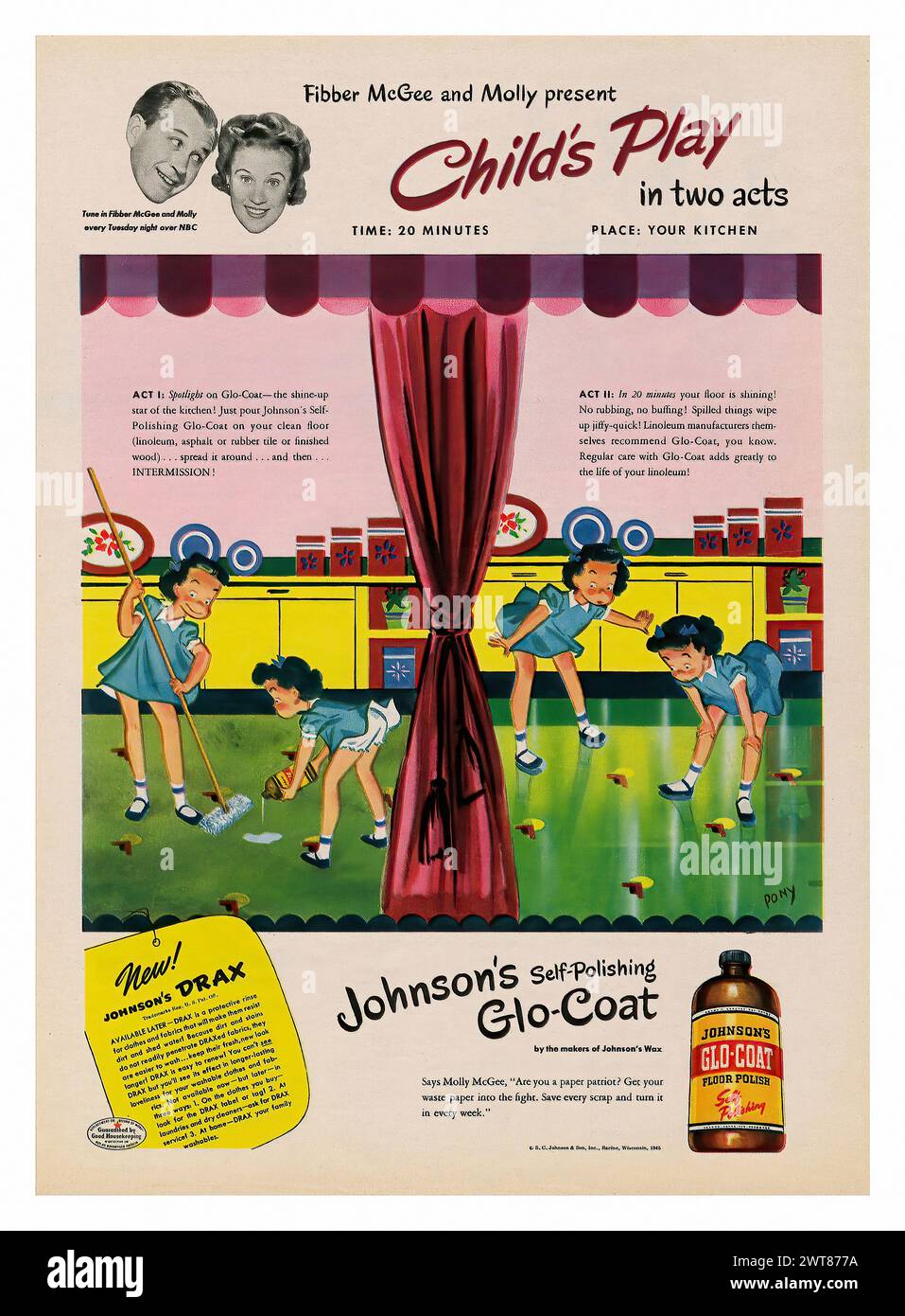 Johnson's Glo-Coat (1945) - Vintage american magazine press advertising ...