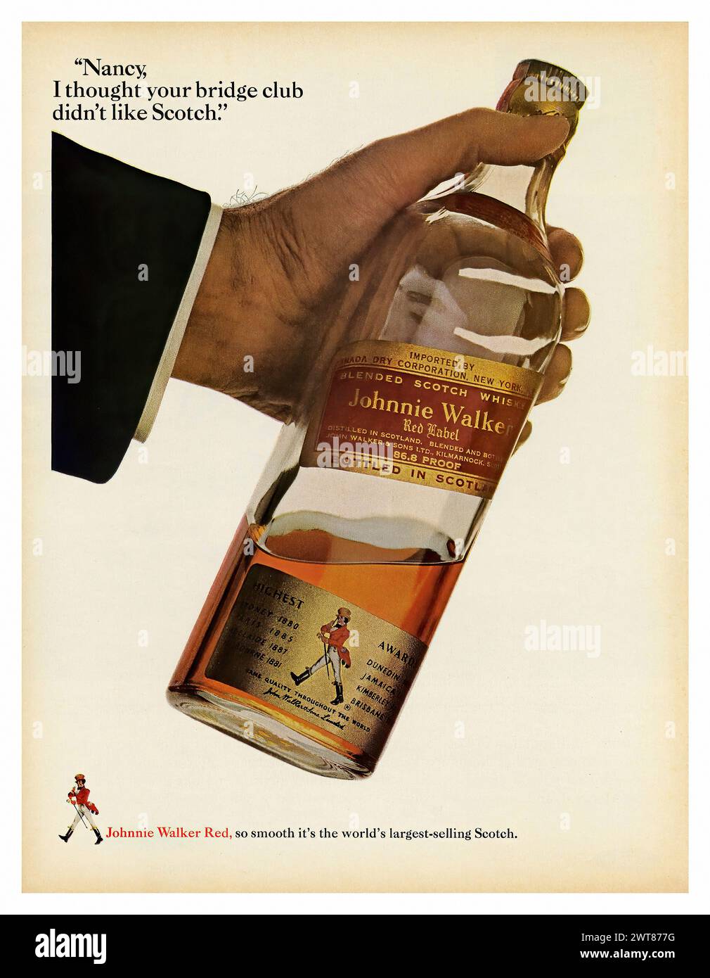 Johnnie Walker Red (1966) - Vintage american magazine press advertising ...