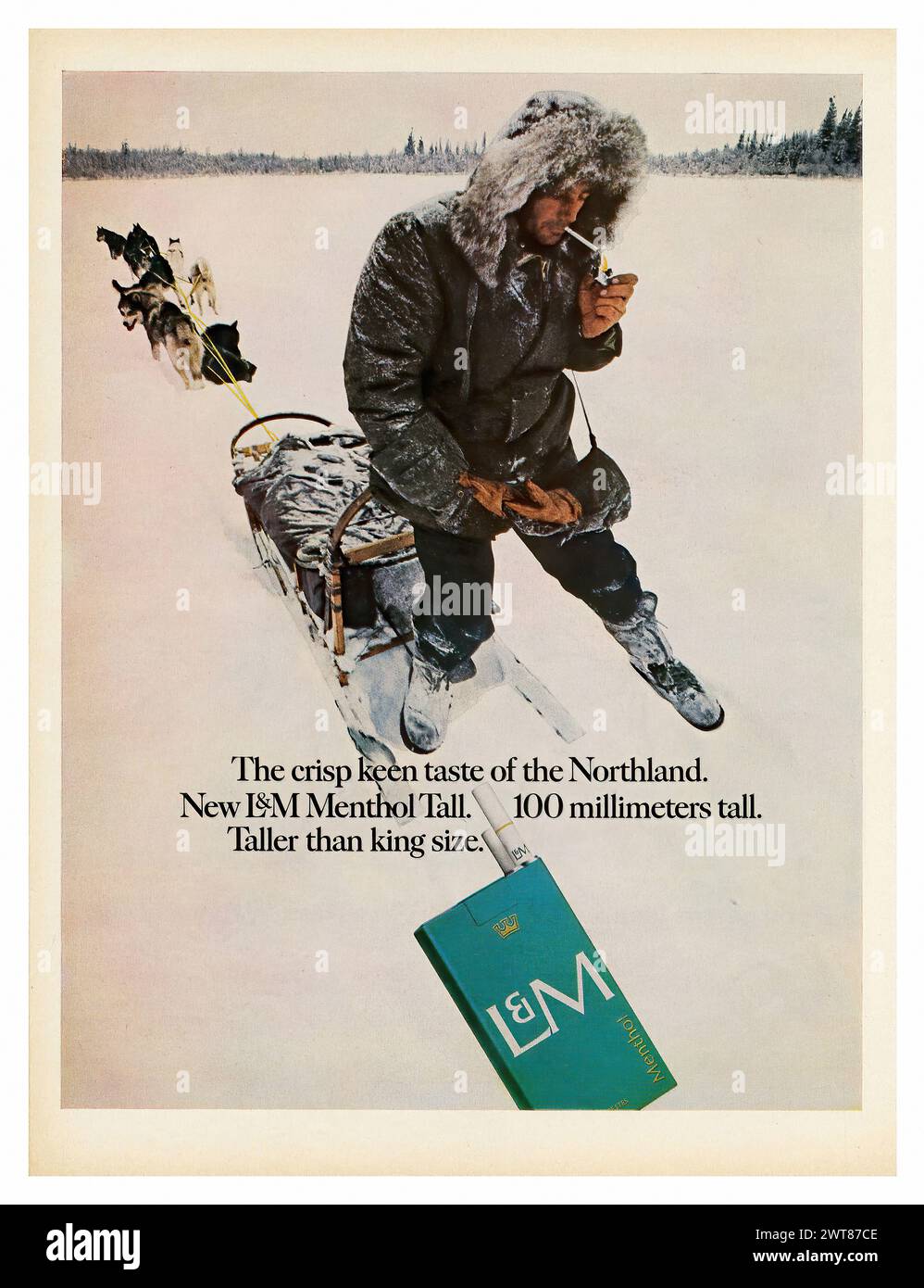 L&M Menthol (1967) - Vintage american magazine press advertising Stock ...