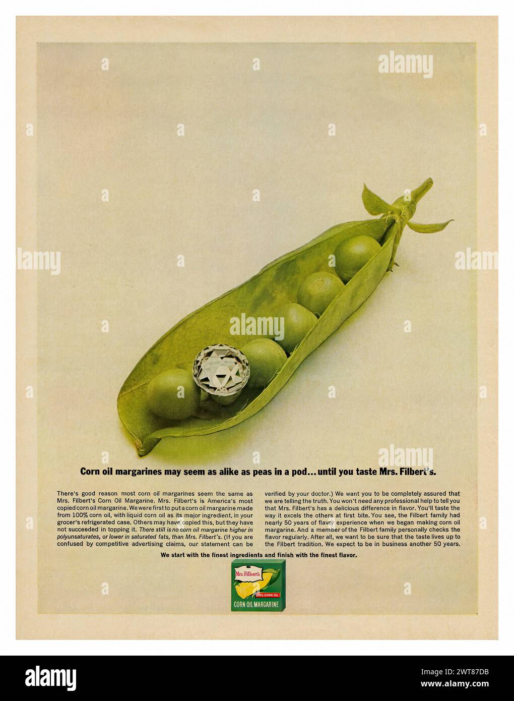 Mrs. Filbert's Corn Oil Margarine (1963) - Vintage american magazine ...