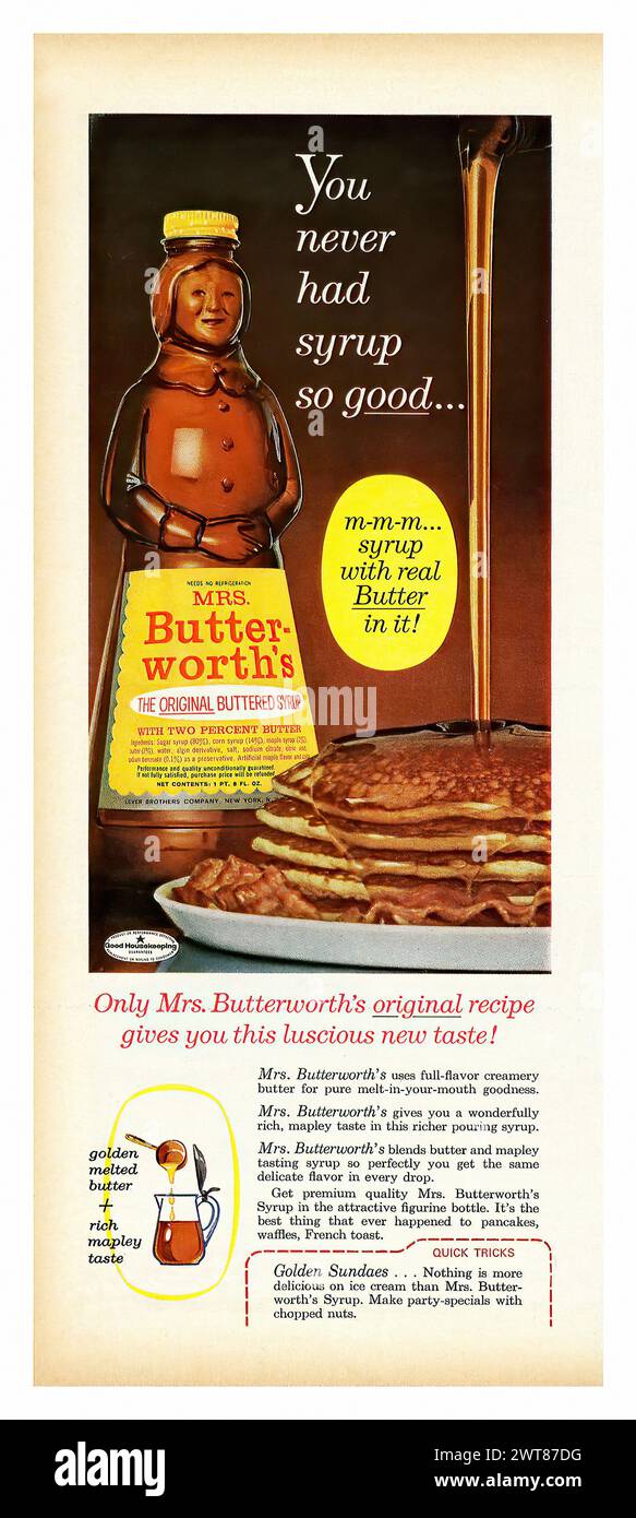 Mrs. Butterworth's - 29 - Vintage american magazine press advertising ...