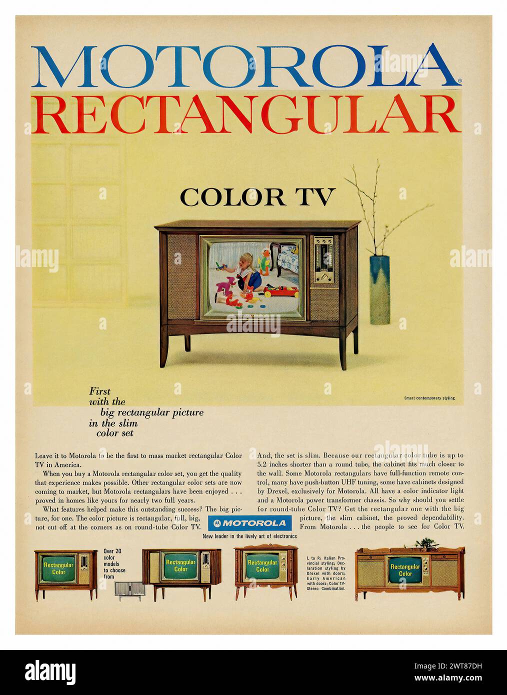 Motorola Color TV (1965) - Vintage american magazine press advertising ...