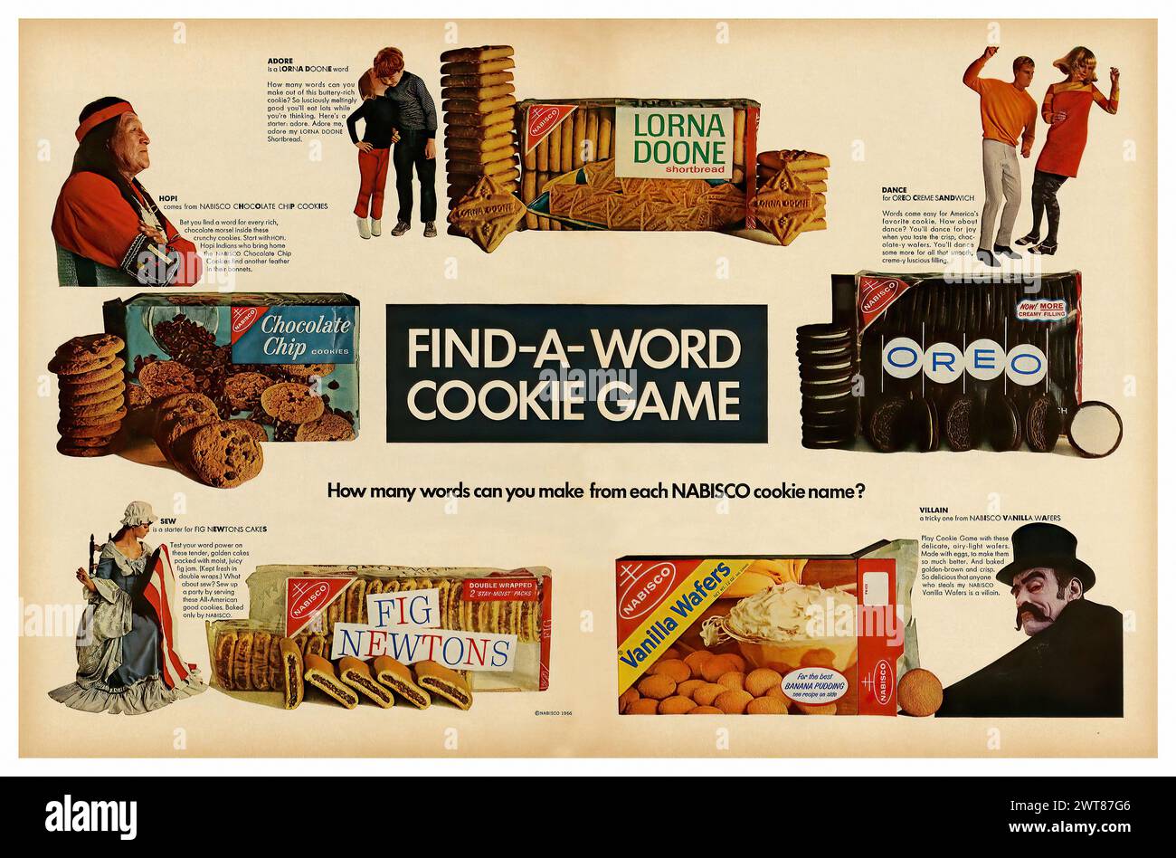Nabisco Cookies (1966) - Vintage american magazine press advertising ...