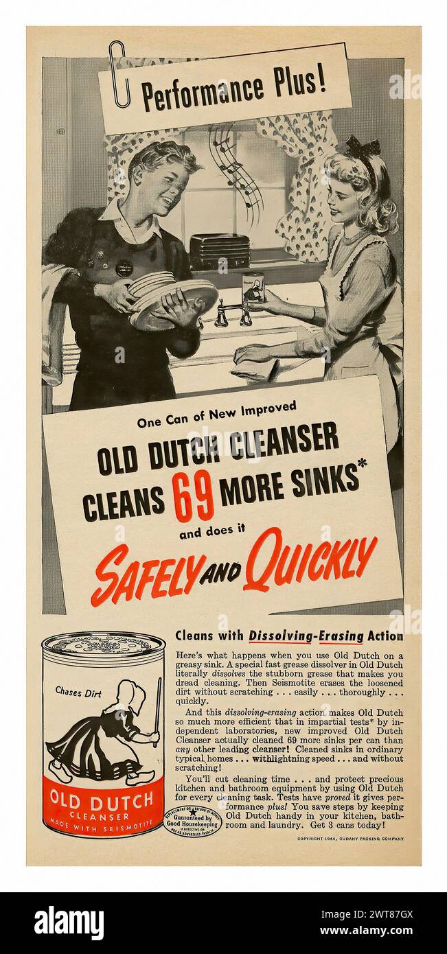 Old Dutch Cleaner (1944) - Vintage american magazine press advertising ...