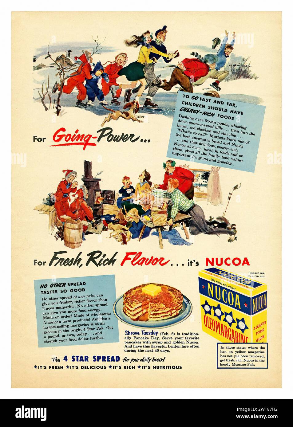 Nucoa Margarine (1951) - Vintage american magazine press advertising ...