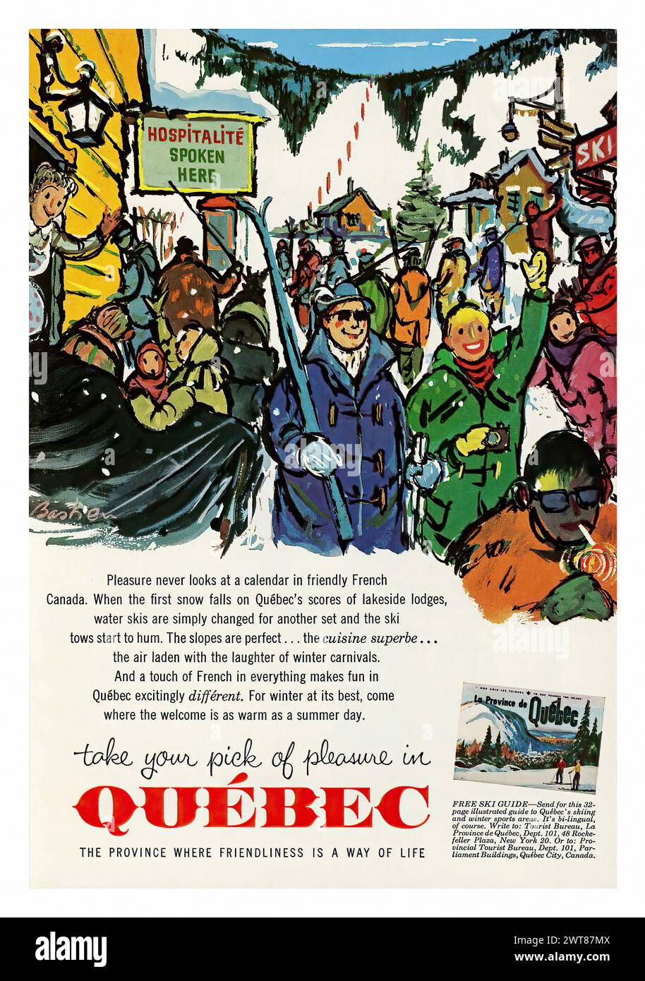 Vintage quebec poster hi-res stock photography and images - Alamy