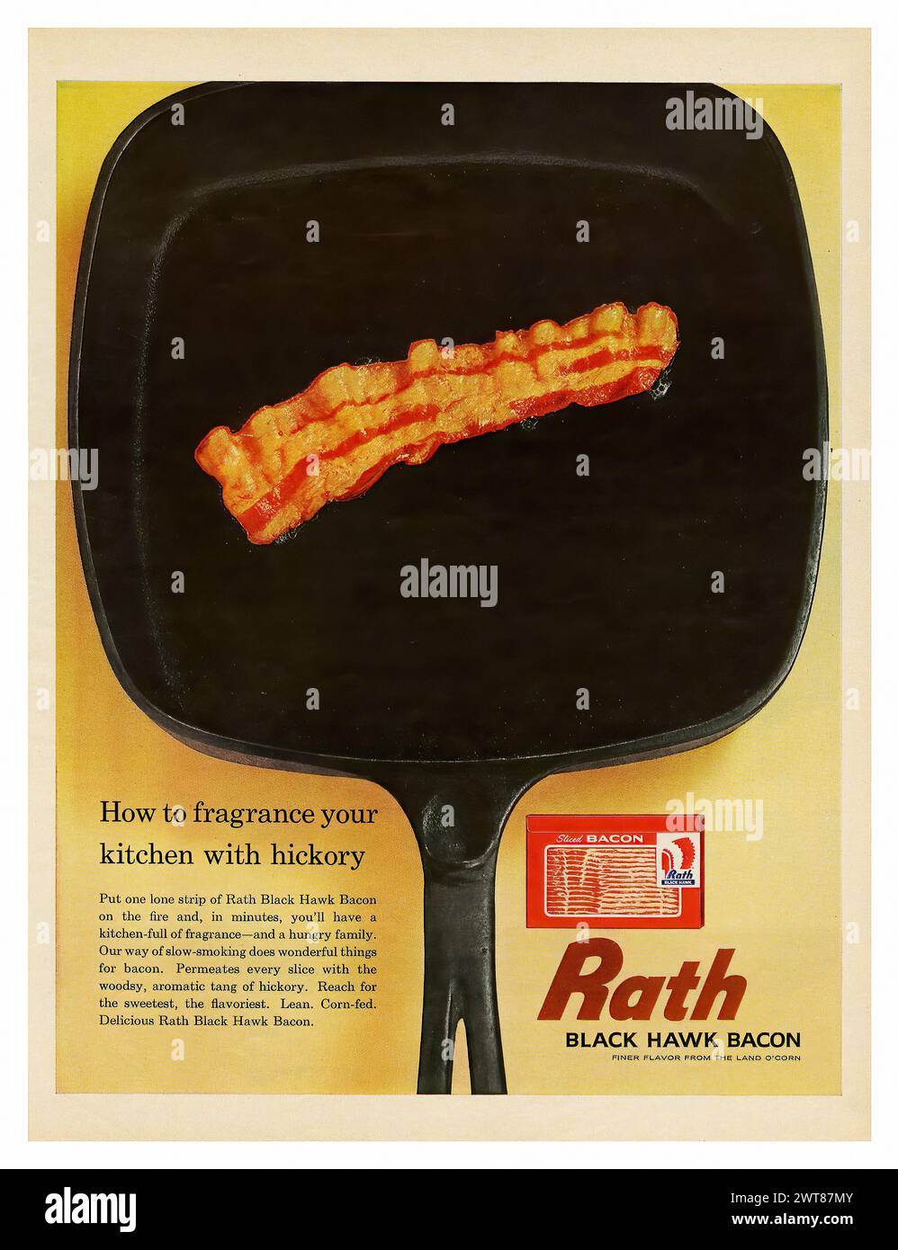 Rath Black Hawk Bacon (1963) - Vintage american magazine press ...