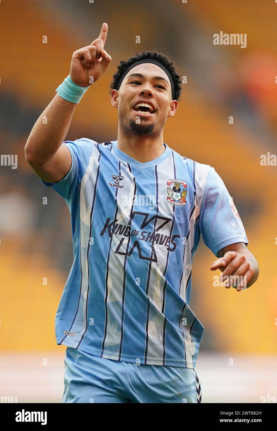 Coventry City's Milan van Ewijk celebrates after the Emirates FA Cup ...