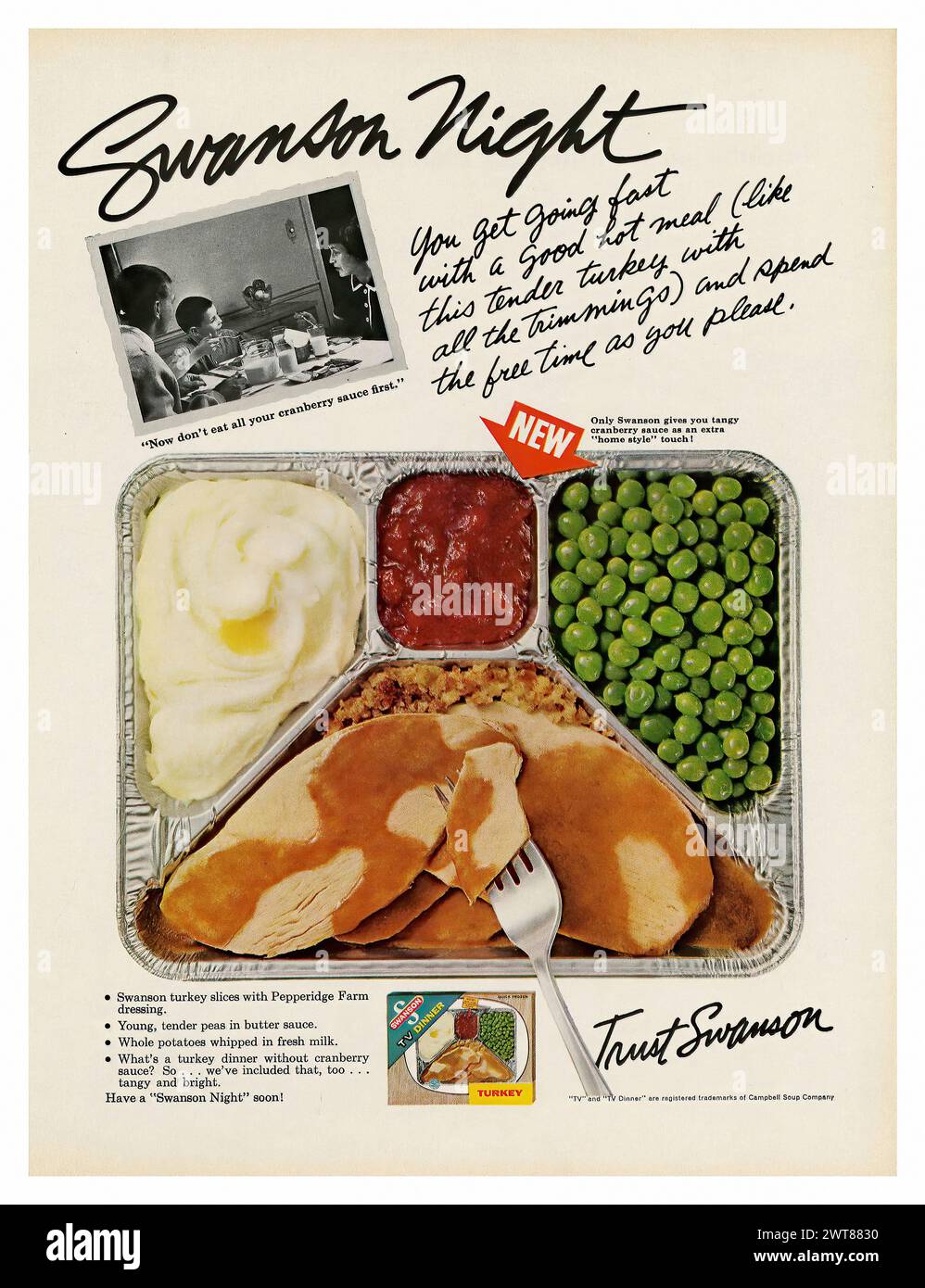Swanson TV Dinner (1965) - Vintage american magazine press advertising ...