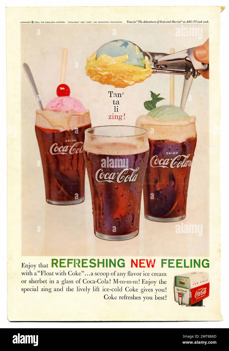Tan'-ta-li-zing! - Vintage american magazine press advertising Stock ...