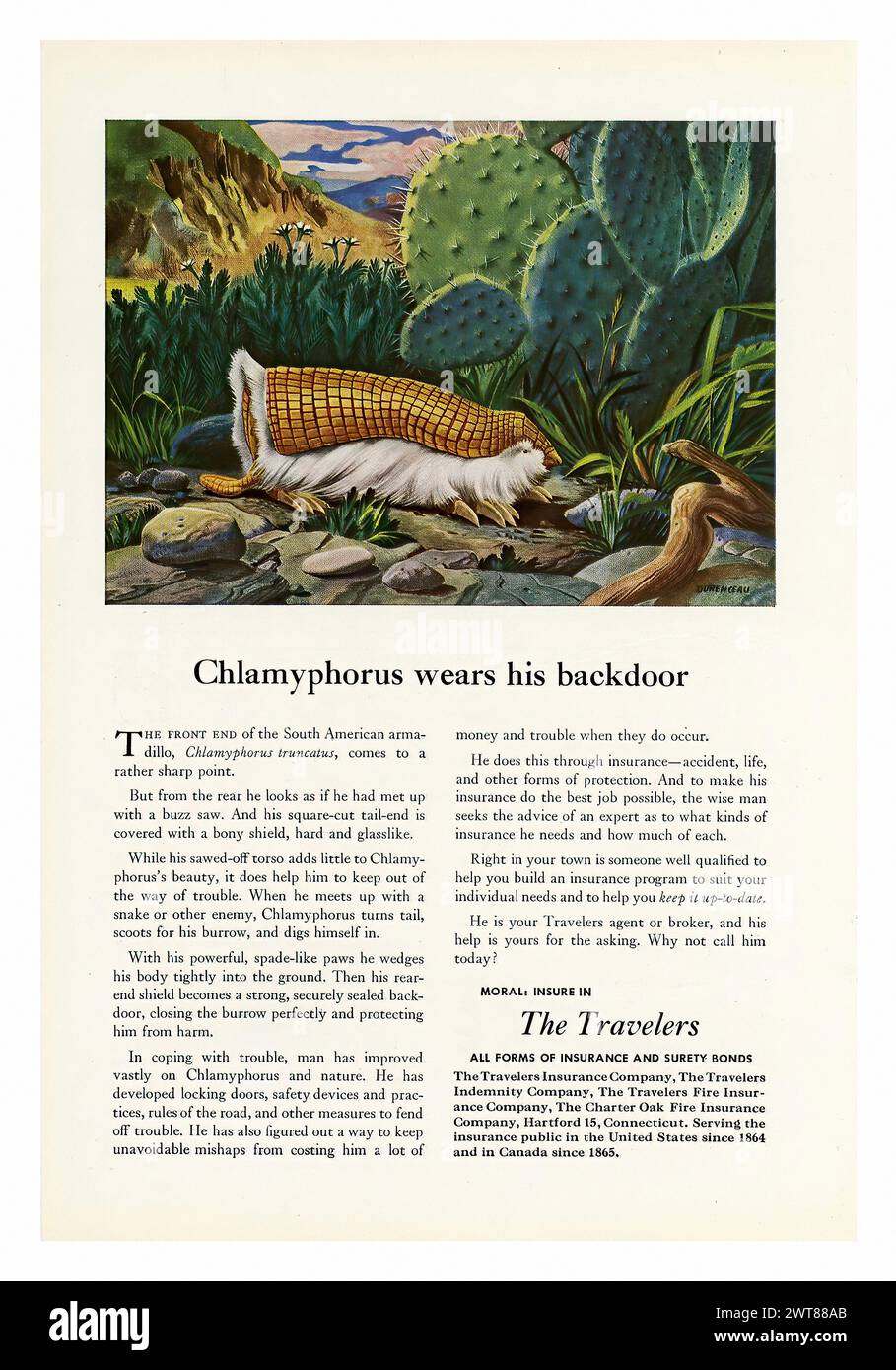 The Travelers Insurance Company (1949) - Vintage american magazine ...