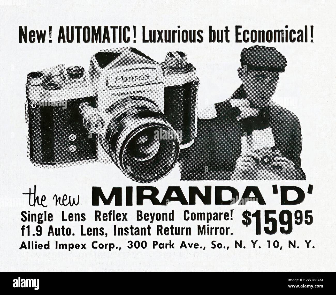 The New Miranda D - Vintage american magazine press advertising Stock ...