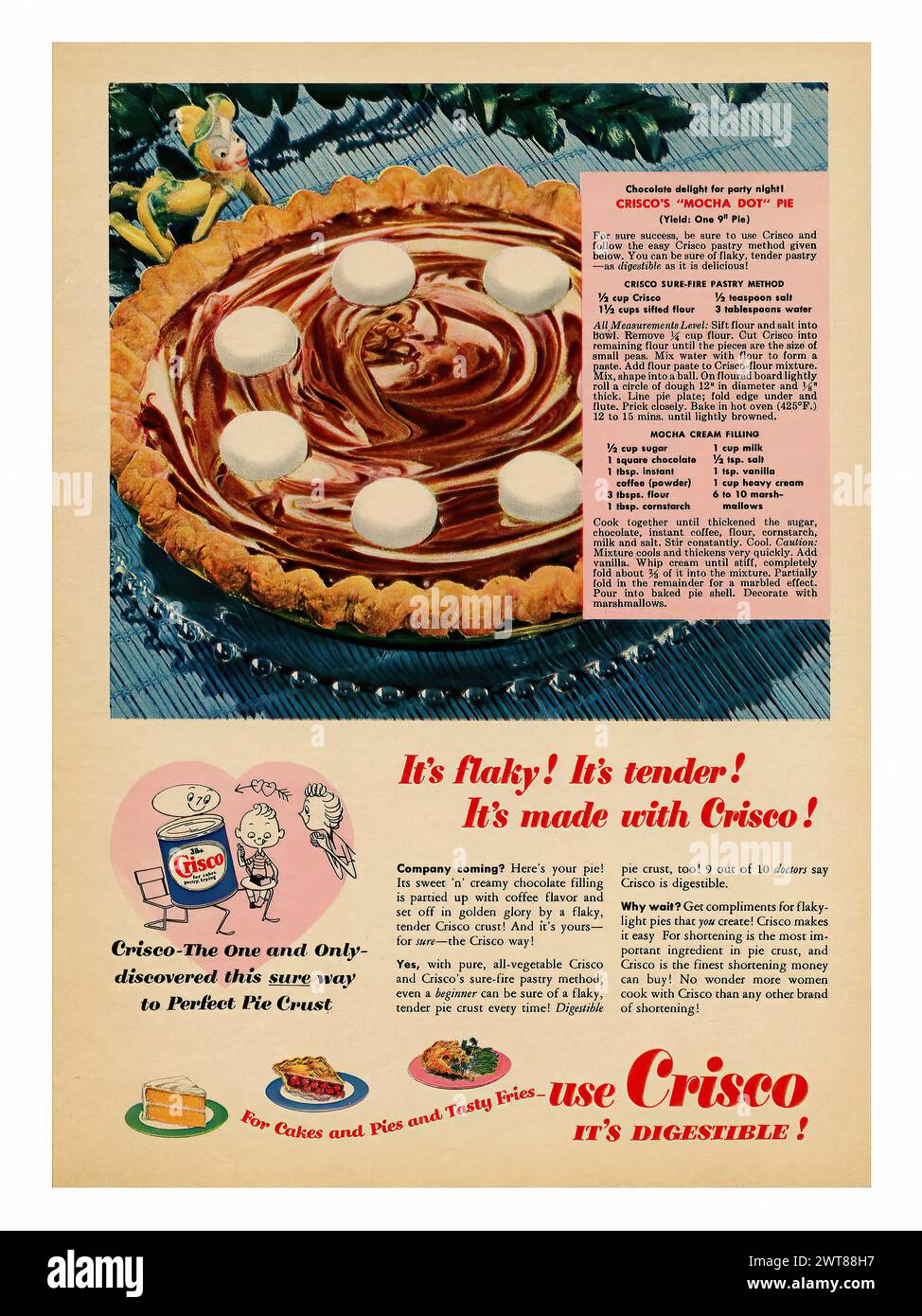 Use Crisco, It's Digestible! - Vintage american magazine press ...