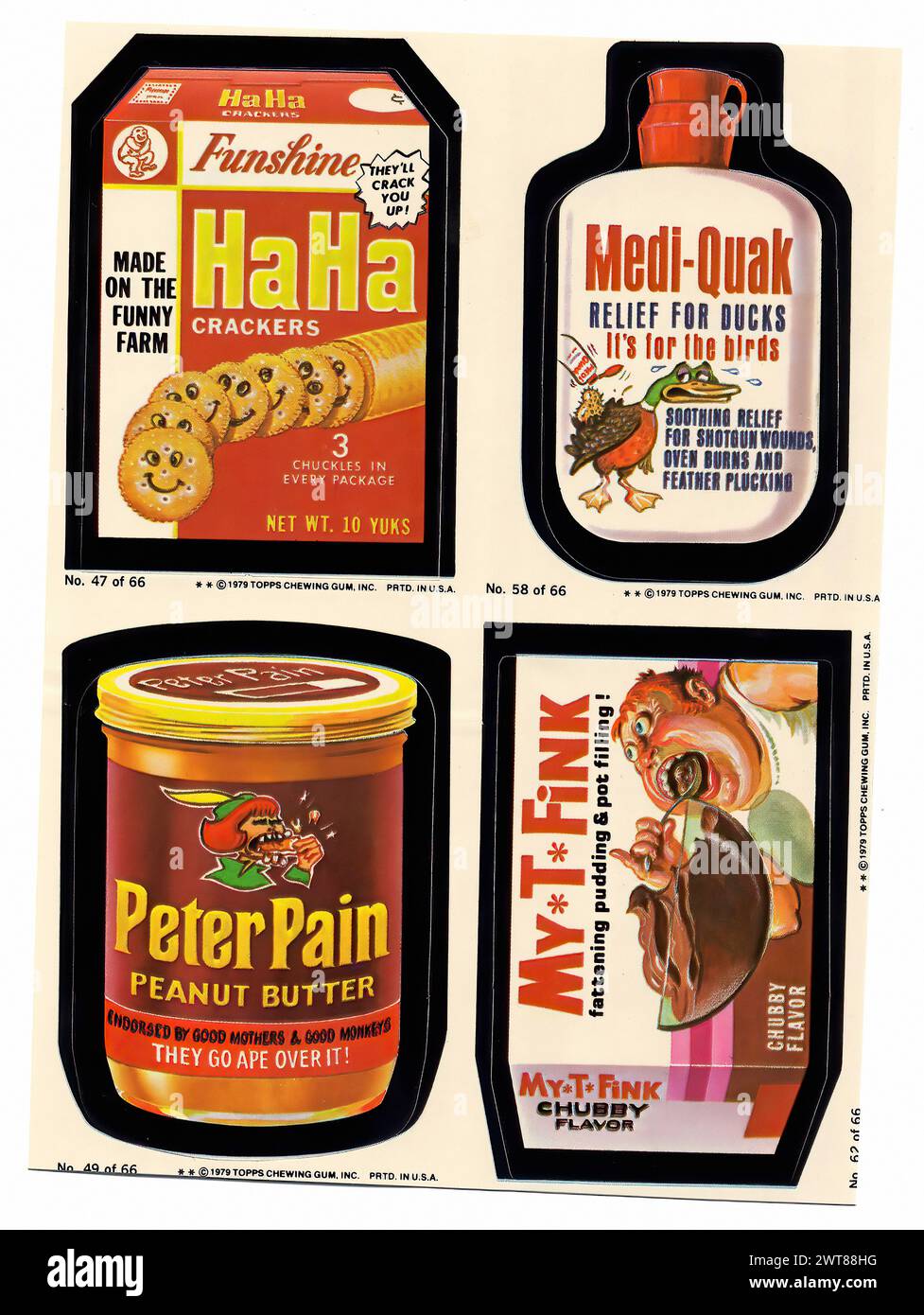 Wacky Packages - Vintage american magazine press advertising Stock ...