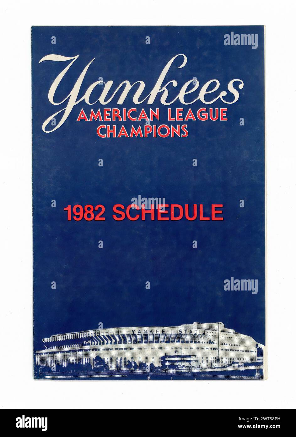 Yankees 1982 Schedule - Vintage american magazine press advertising ...