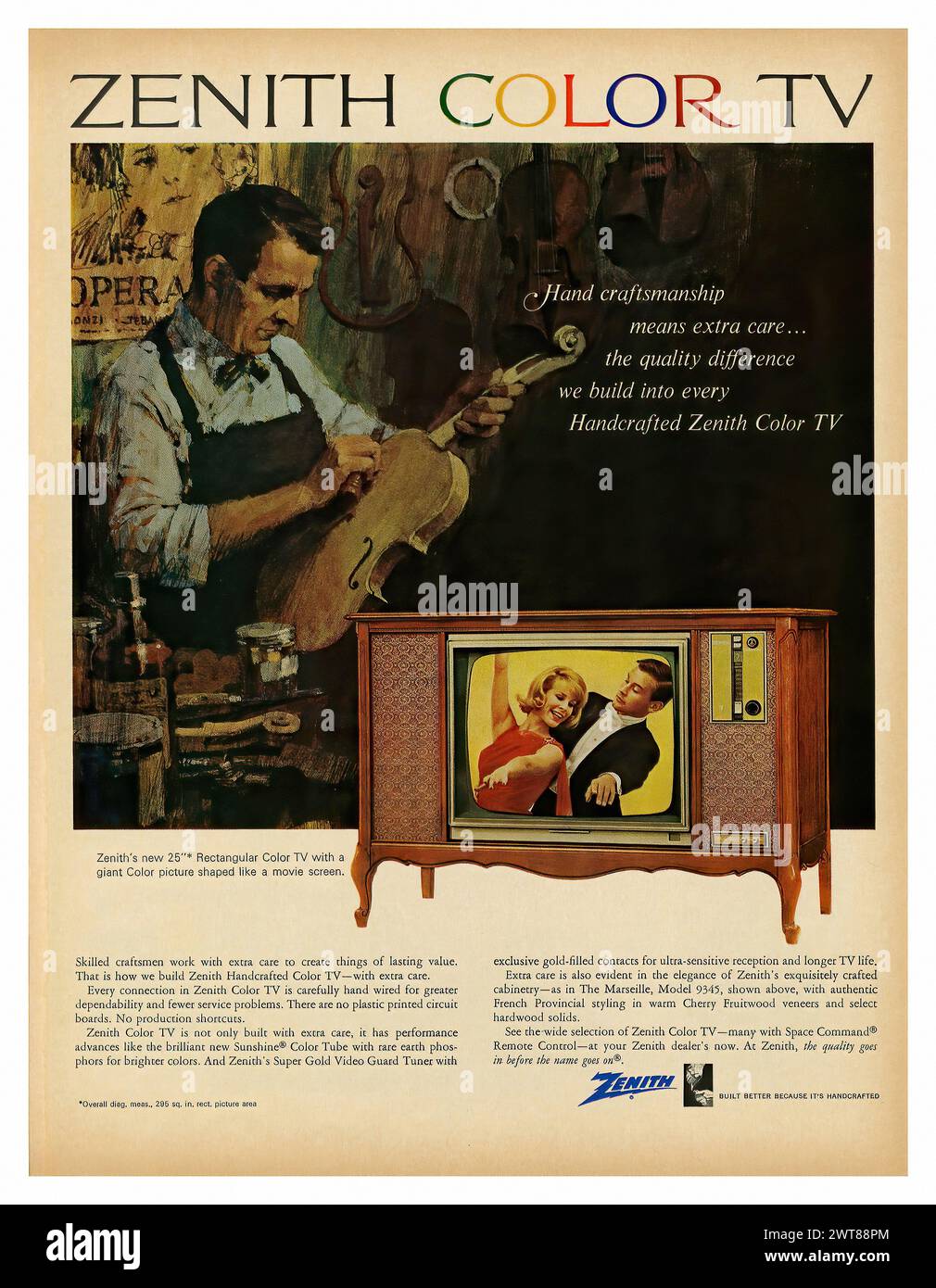 Zenith Color TV (1966) - 43 - Vintage american magazine press ...
