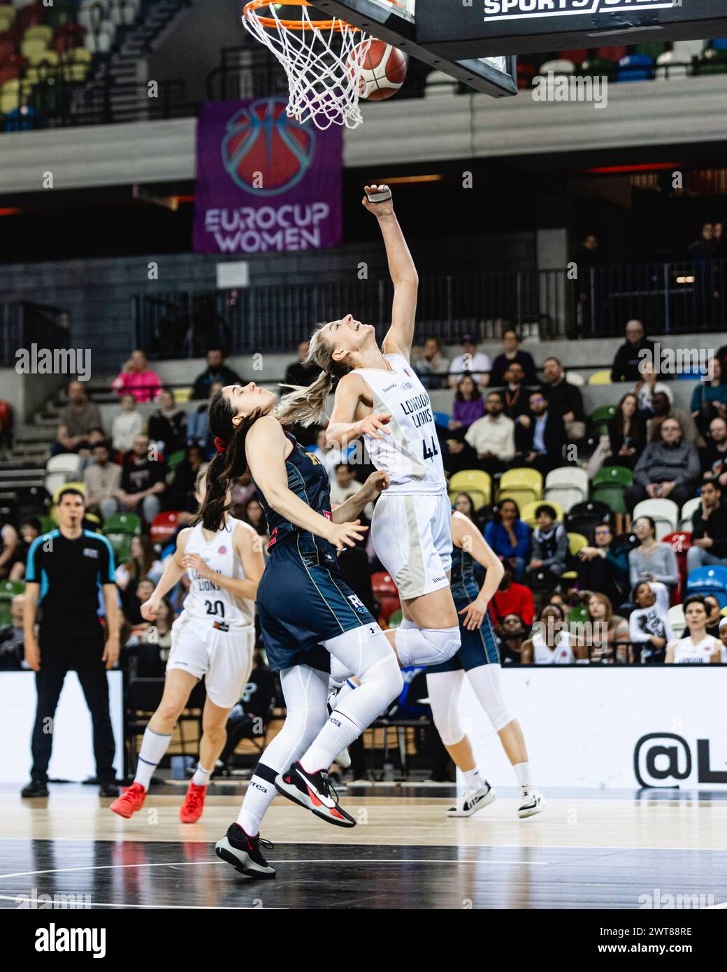 London Lions women basketball team win the second leg of the semi final ...
