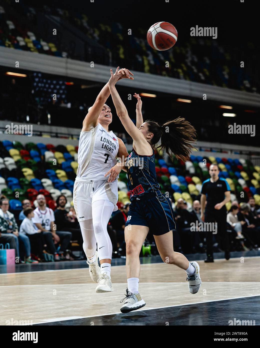 London Lions women basketball team win the second leg of the semi final ...