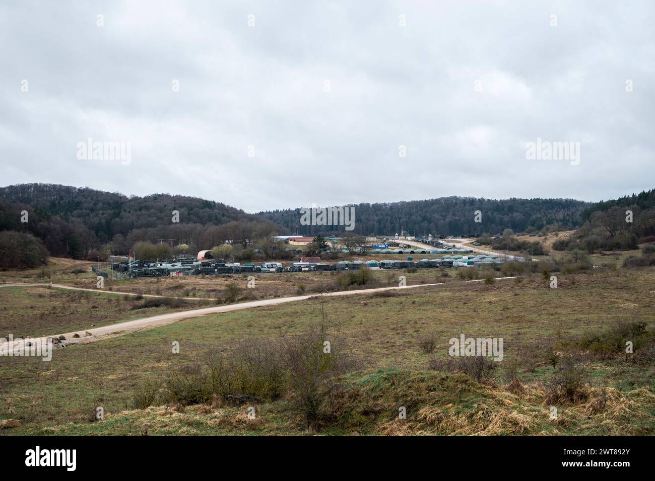 Hohenfels, Germany. 16th Mar, 2024. View of the mobile hospital during ...