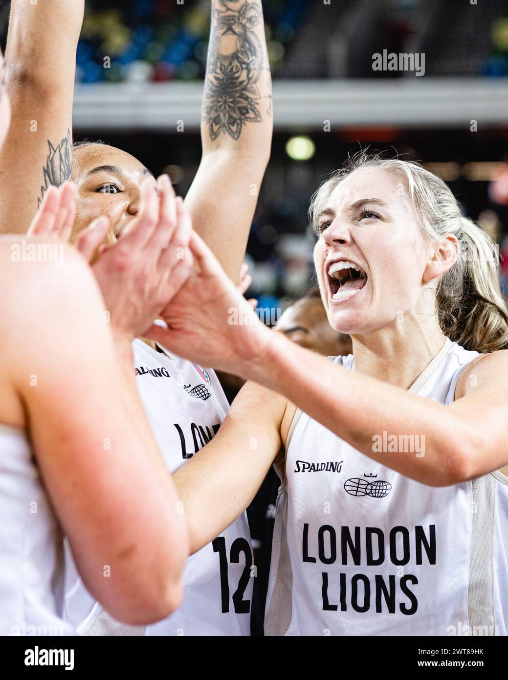 London Lions women basketball team win the second leg of the semi final ...