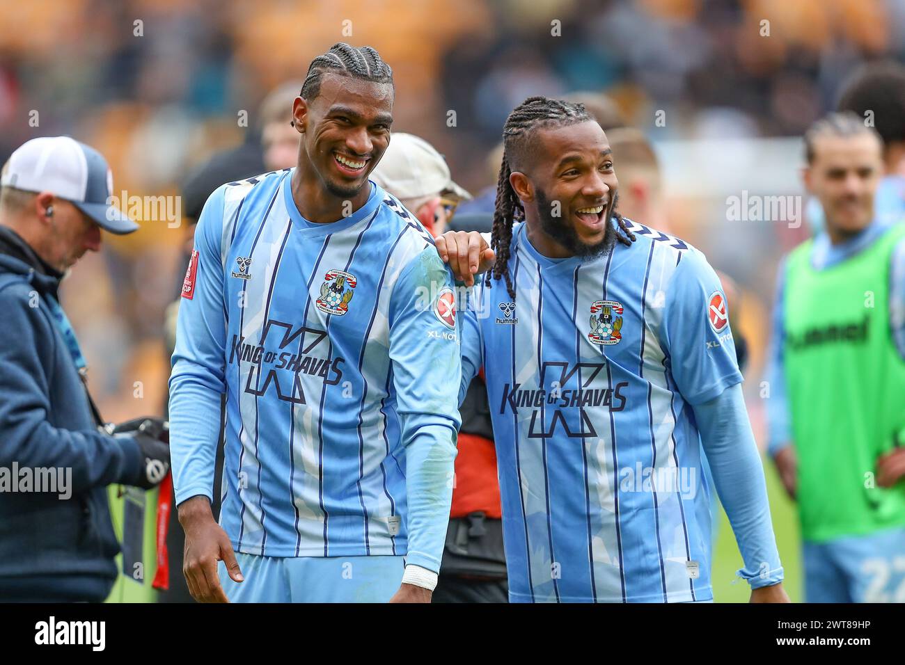 Haji Wright of Coventry (L) and Kasey Palmer of Coventry during the FA ...