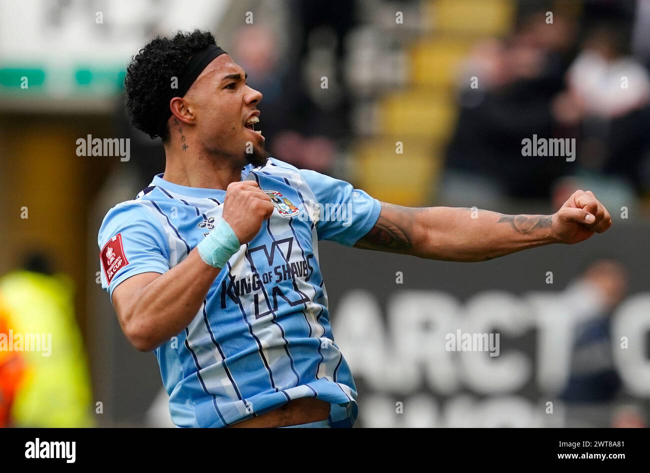 Coventry City's Milan van Ewijk celebrates after the Emirates FA Cup ...