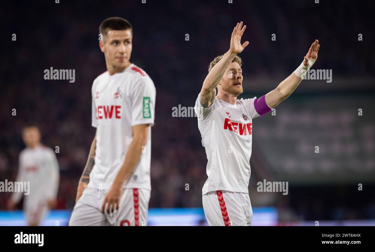 Köln, Germany. 15th Mar 2024. Denis Huseinbasic (Köln) Florian Kainz ...