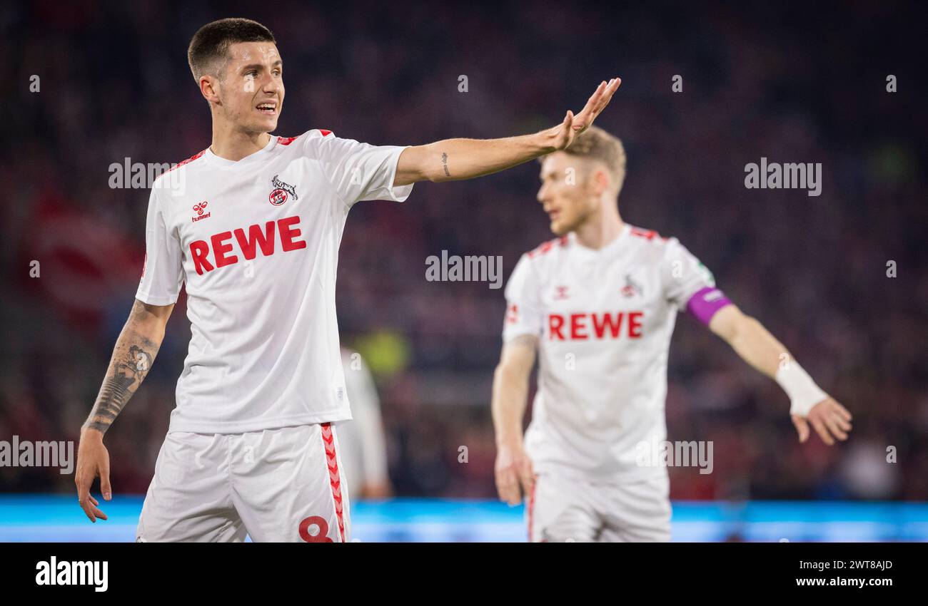 Köln, Germany. 15th Mar 2024. Denis Huseinbasic (Köln) Florian Kainz ...