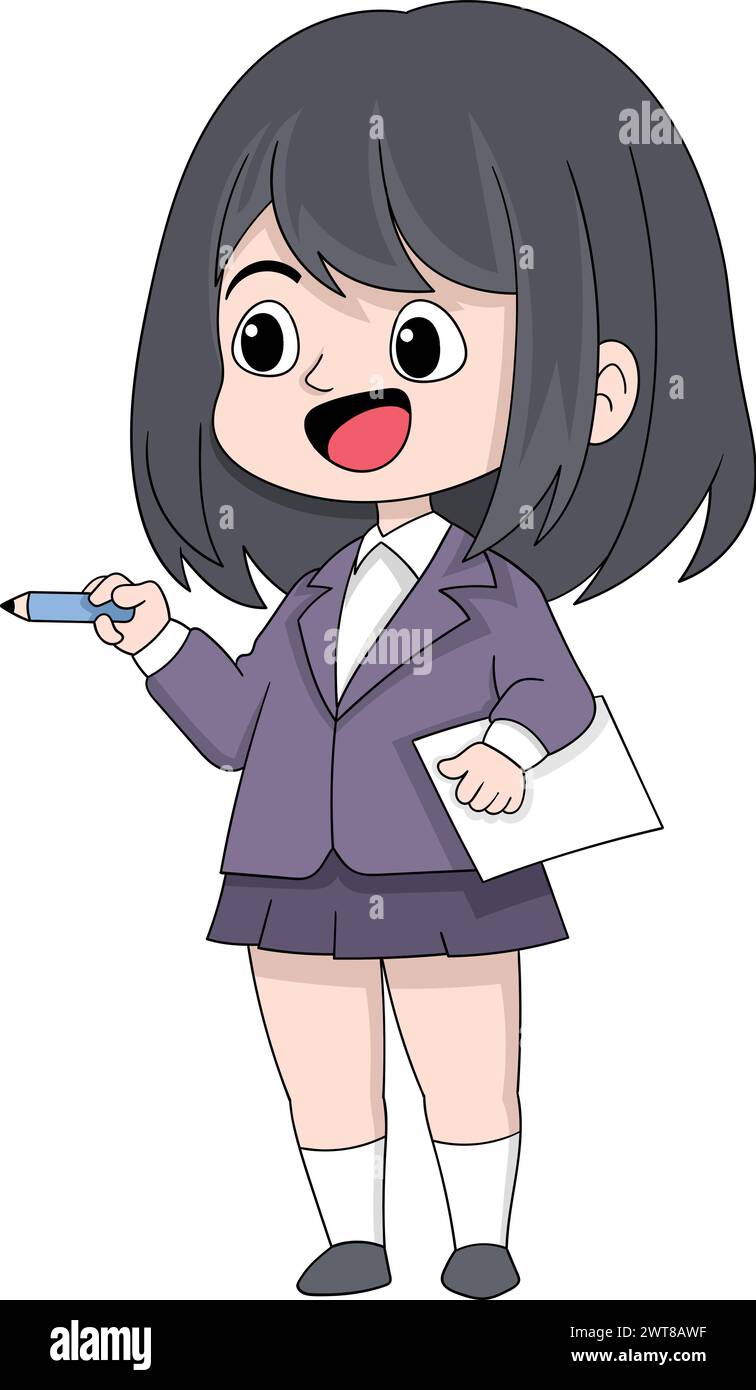 The diligent student Stock Vector Images - Alamy