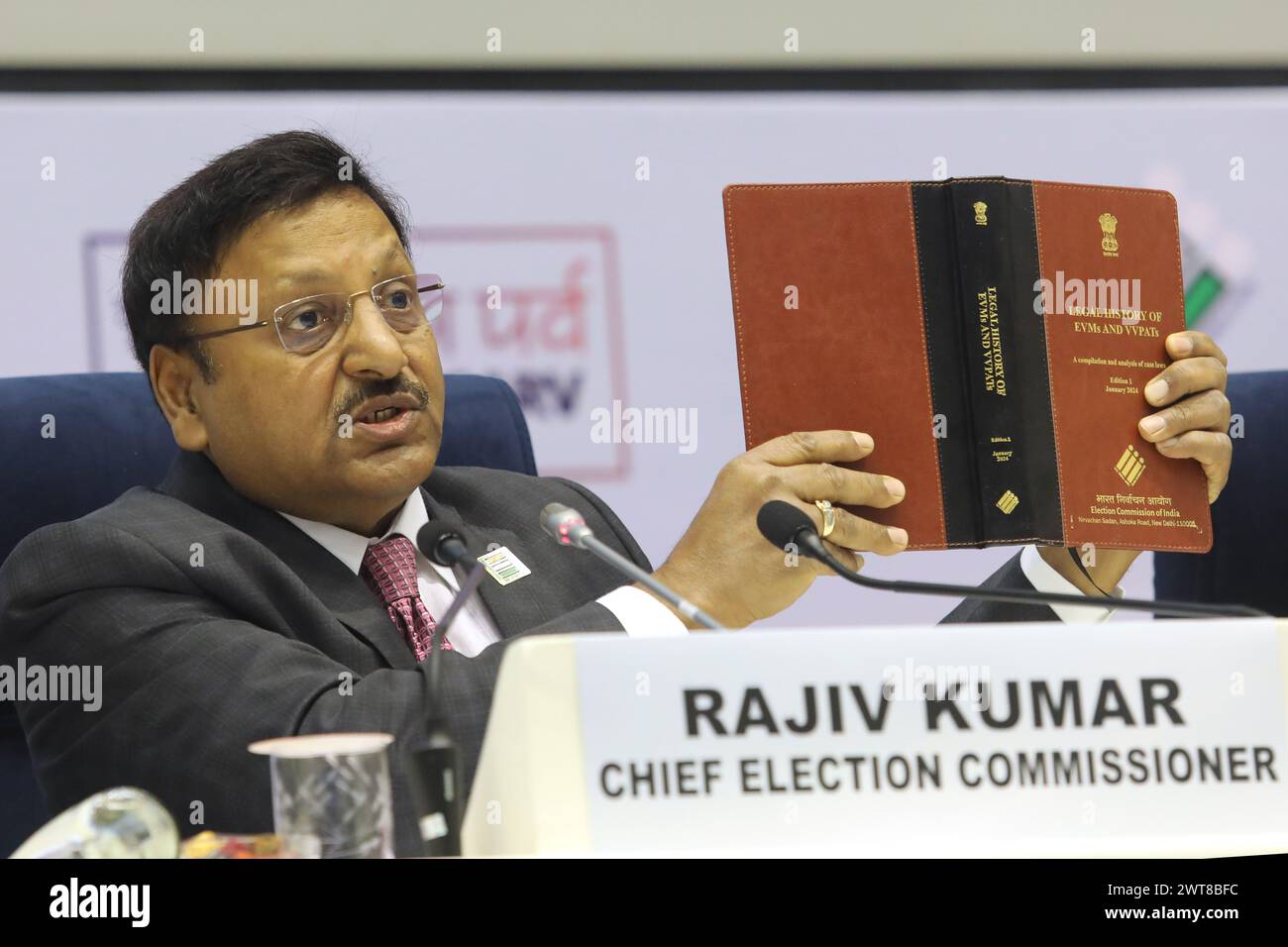 New Delhi, India. 16th Mar, 2024. Indian Chief Election Commissioner ...