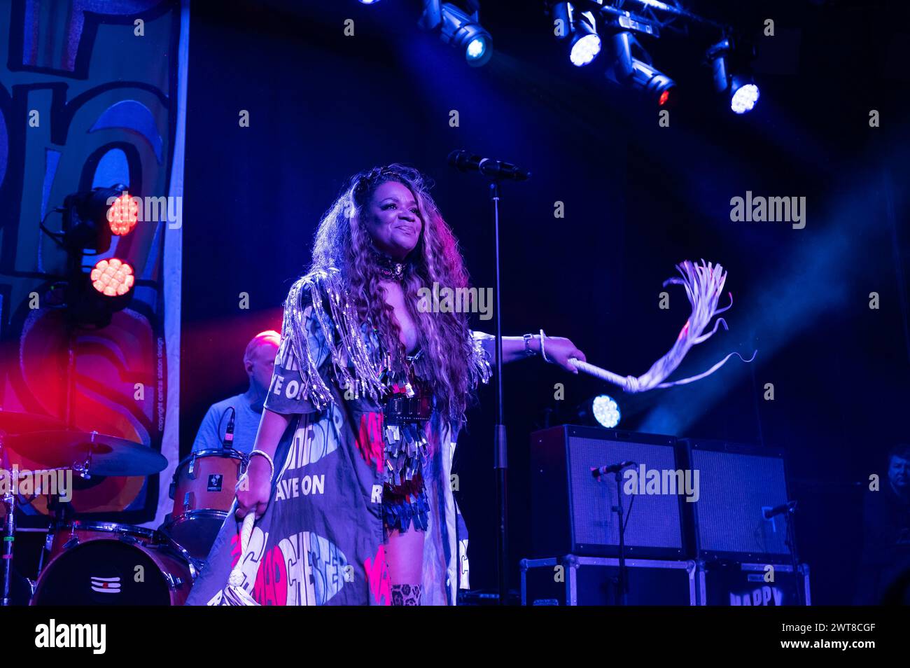 Glasgow, UK. 15th Mar, 2024. Rowetta of Happy Mondays performing at ...