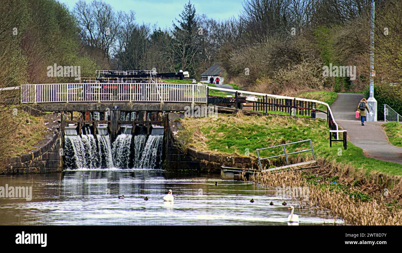Glasgow, Scotland, UK. 16th March, 2024: UK Weather: Sunny spring ...