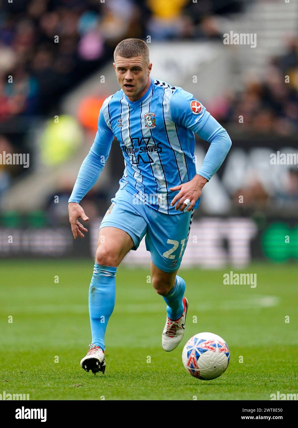 Coventry City's Jake Bidwell during the Emirates FA Cup quarter-final ...