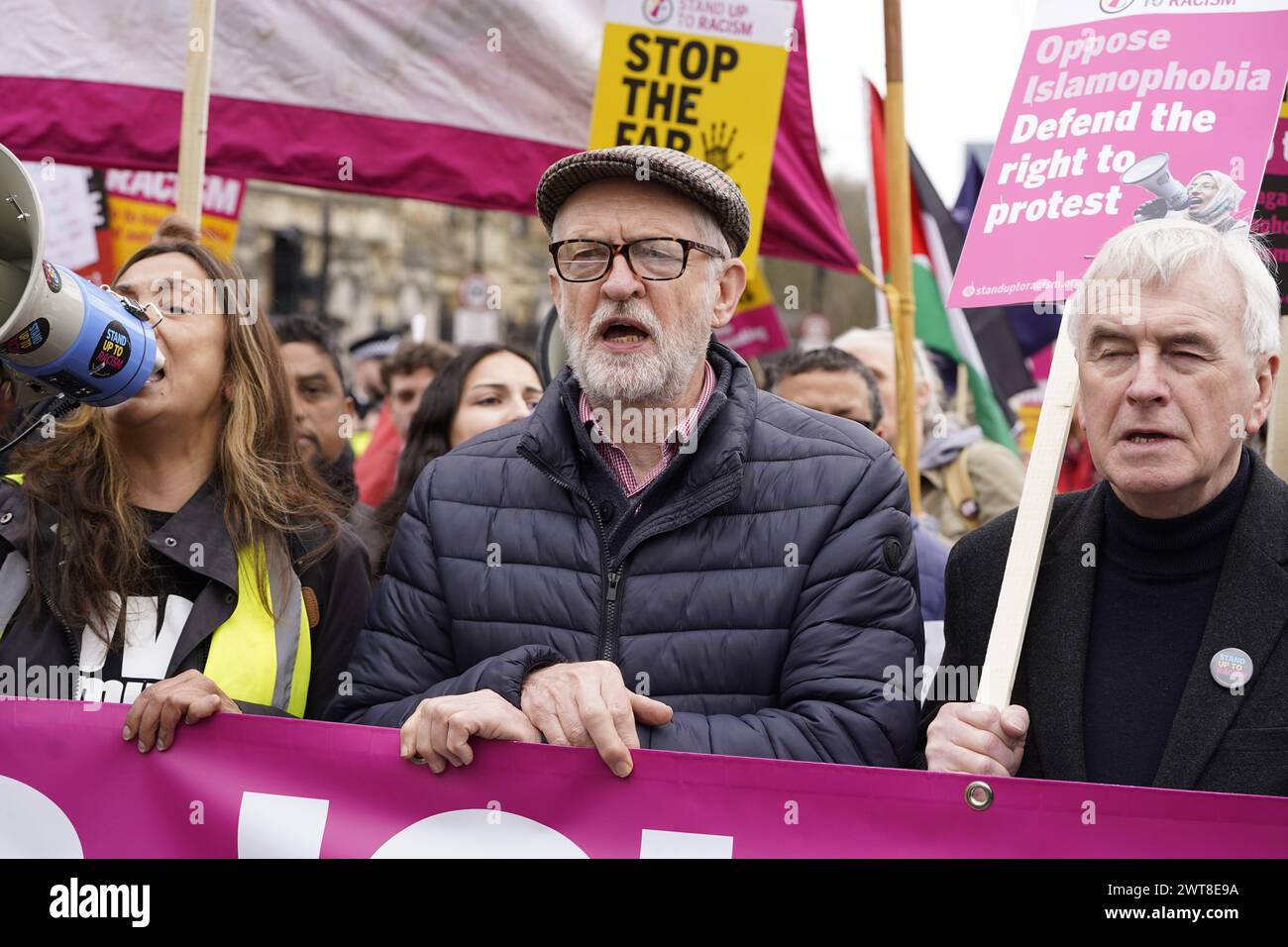 Former Labour Party Leader Jeremy Corbyn and John McDonnell joins ...