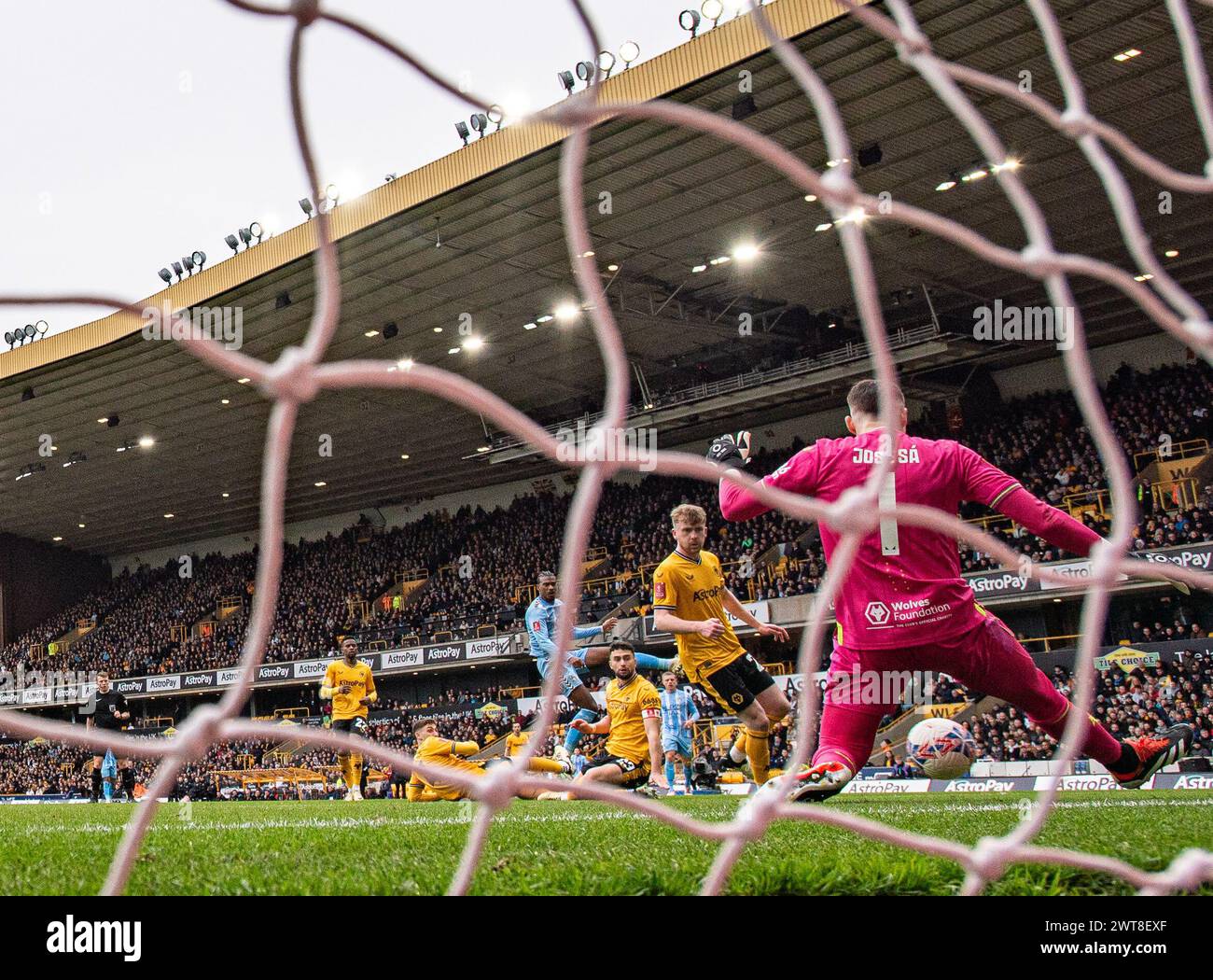 16th March 2024; Molineux Stadium, Wolverhampton, West Midlands ...