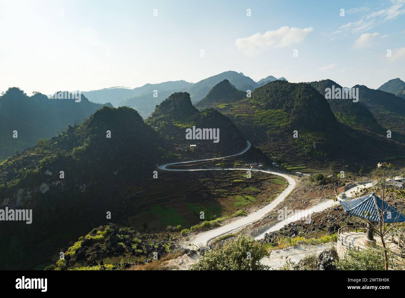 Ha Giang landscape in Northern Vietnam. Popular Ha Giang Loop tour ...
