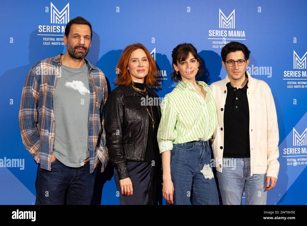 HPI casts members Mehdi Nebbou, Audrey Fleurot, Berangere McNeese and ...