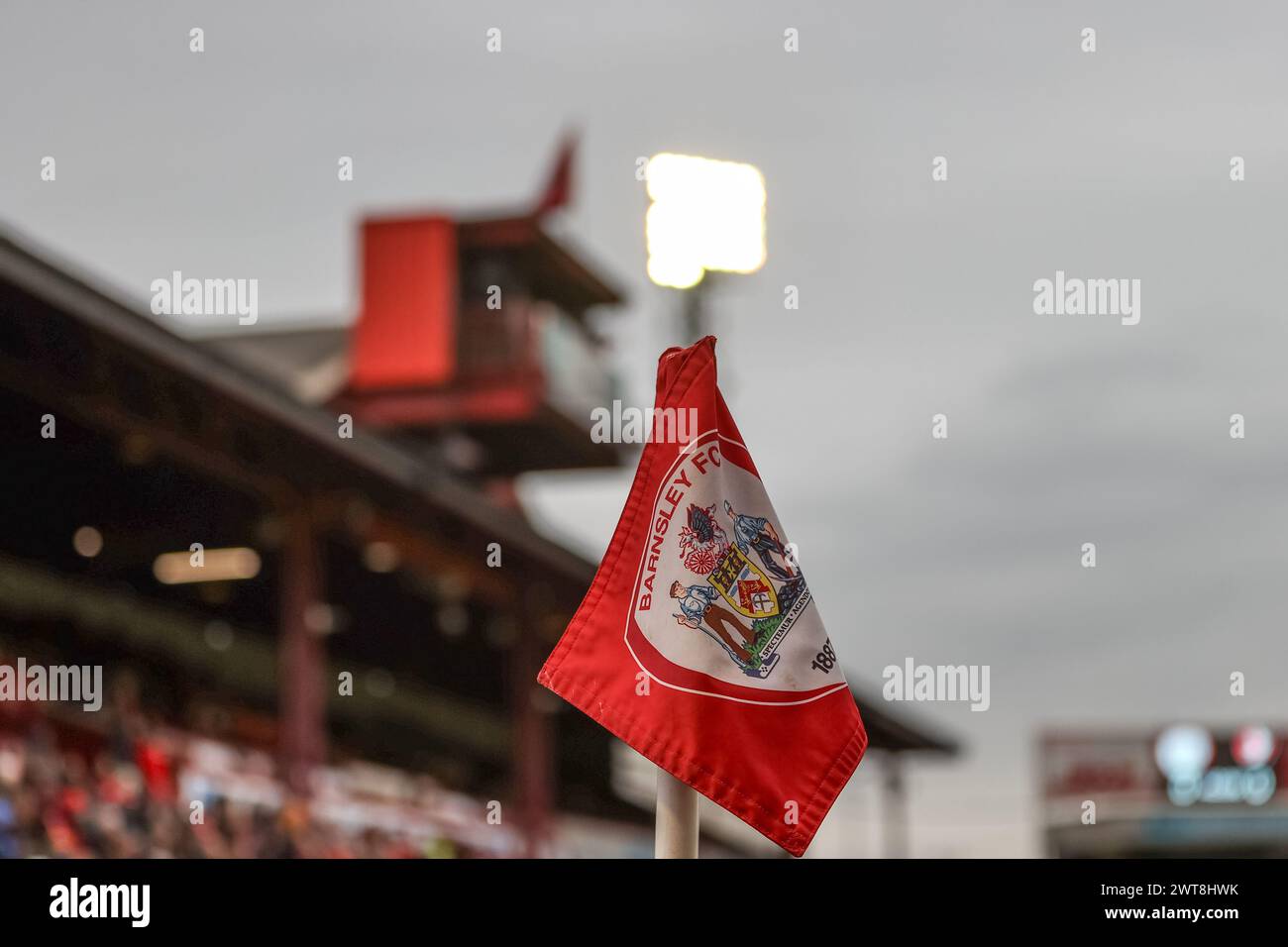 Corner flag during the Sky Bet League 1 match Barnsley vs Cheltenham ...