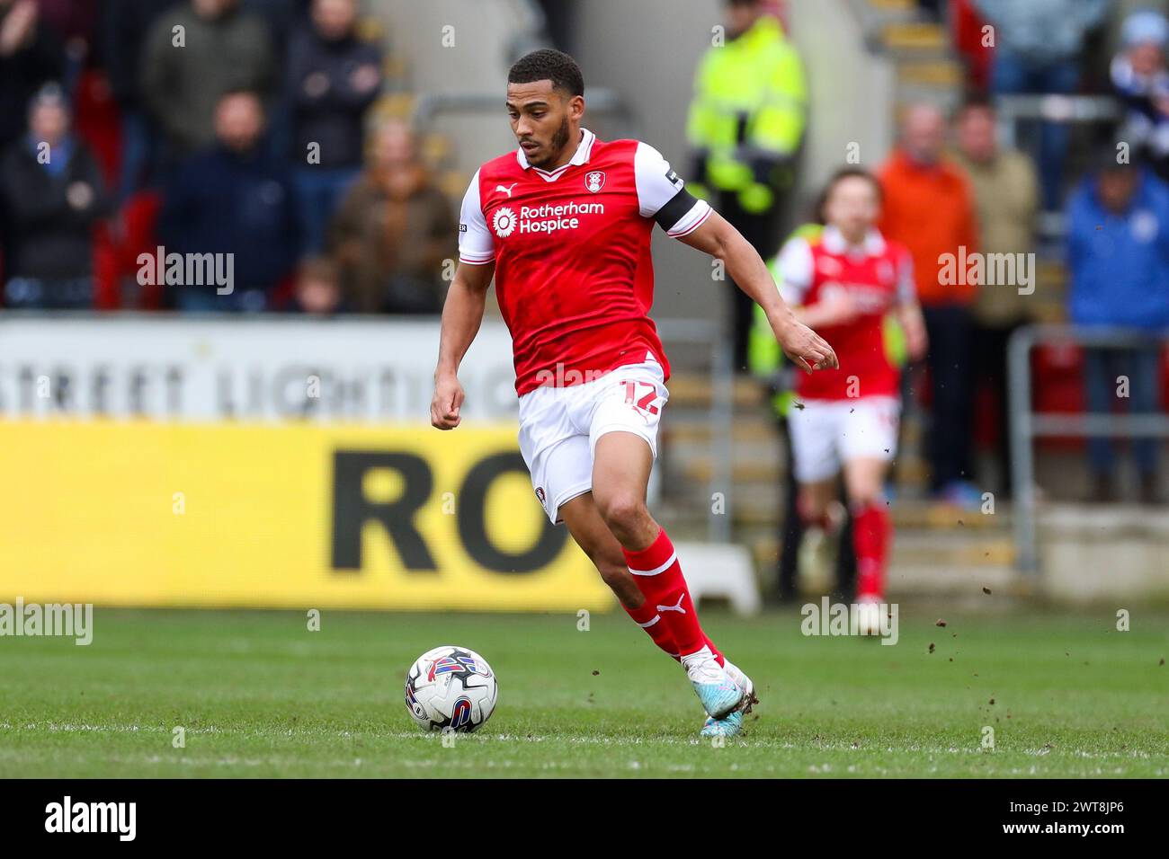 Rotherham, UK. 16th Mar, 2024. Rotherham United midfielder Andy ...