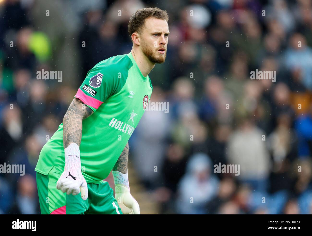 Brentford goalkeeper mark flekken during the premier league match at ...