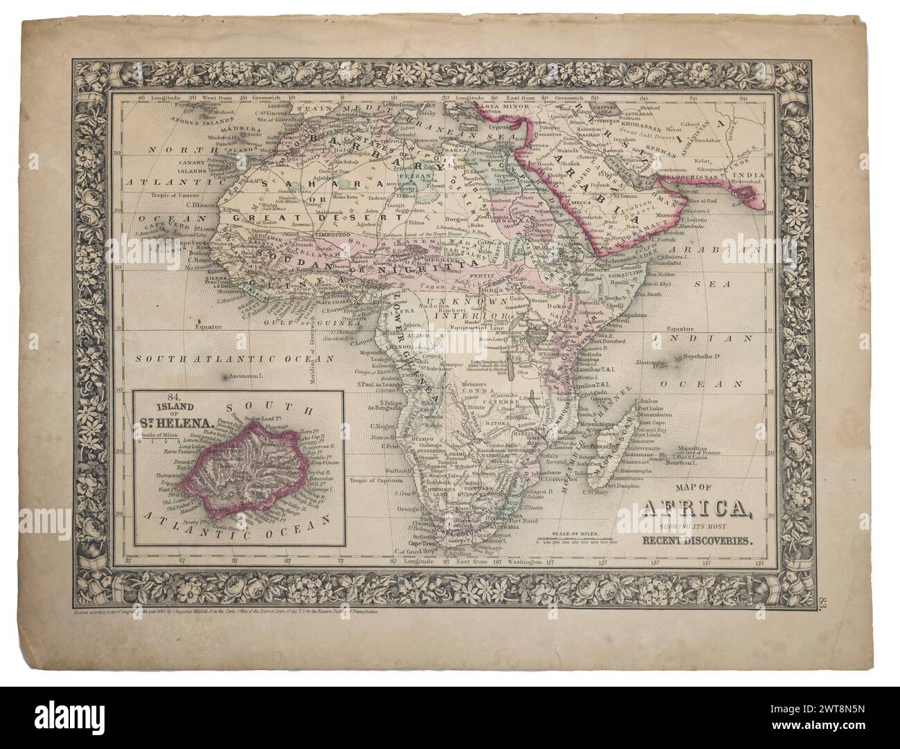 1850 map Cut Out Stock Images & Pictures - Alamy