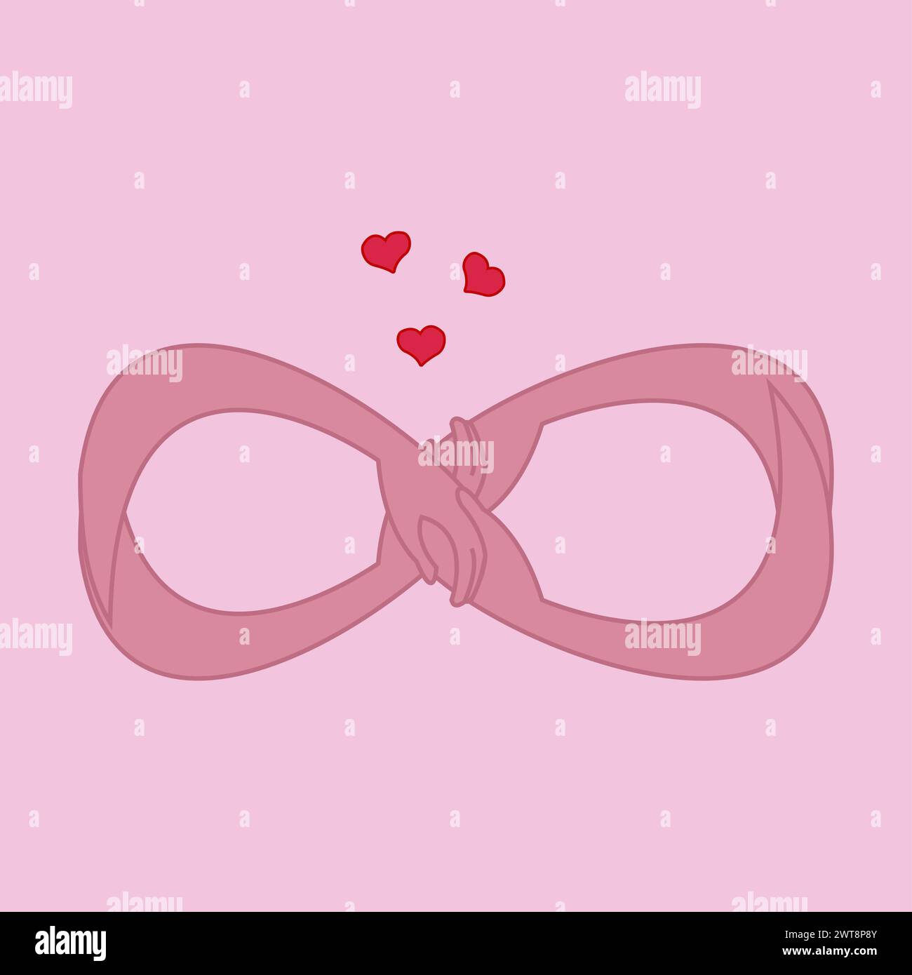 The image consists of arms that form the symbol of infinity, the ...