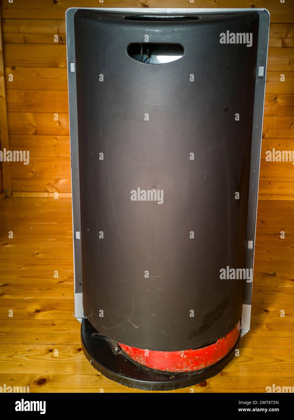 Mobile gas heater with bottle for camping Stock Photo - Alamy