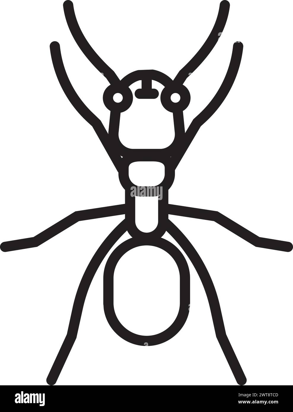 Ant Icon Linear Insect Symbol Entomology Logo Stock Vector Image And Art Alamy