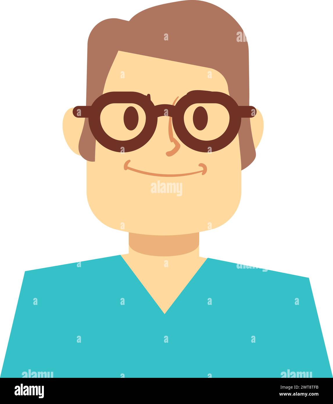 Young man doctor avatar Cut Out Stock Images & Pictures - Alamy